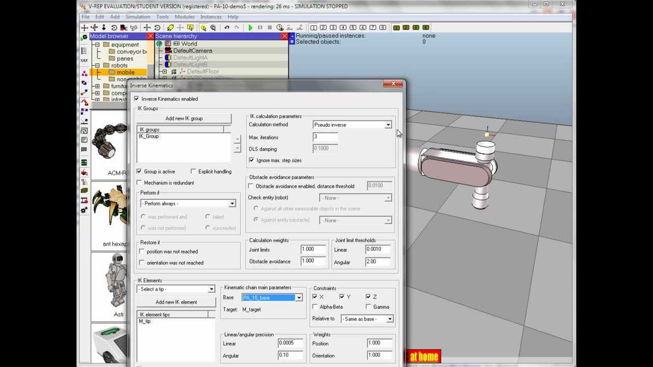 V-REP Tutorial 07 - cinematica inversa.wmv - YouTube