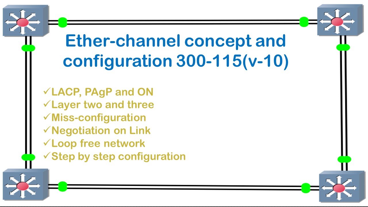Ether-channel concept and configuration 300-115(v-10) - YouTube
