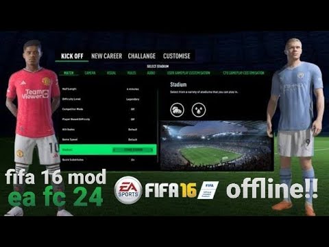 FIFA 16 MOD EA FC 24 COM MODO MANEGER ORIGINAL!! - YouTube