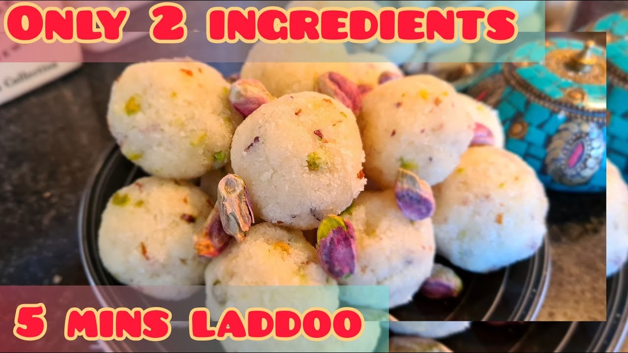 Instant Coconut ladoo | Only 2 ingredients | Easy sweet/dessert recipes ...