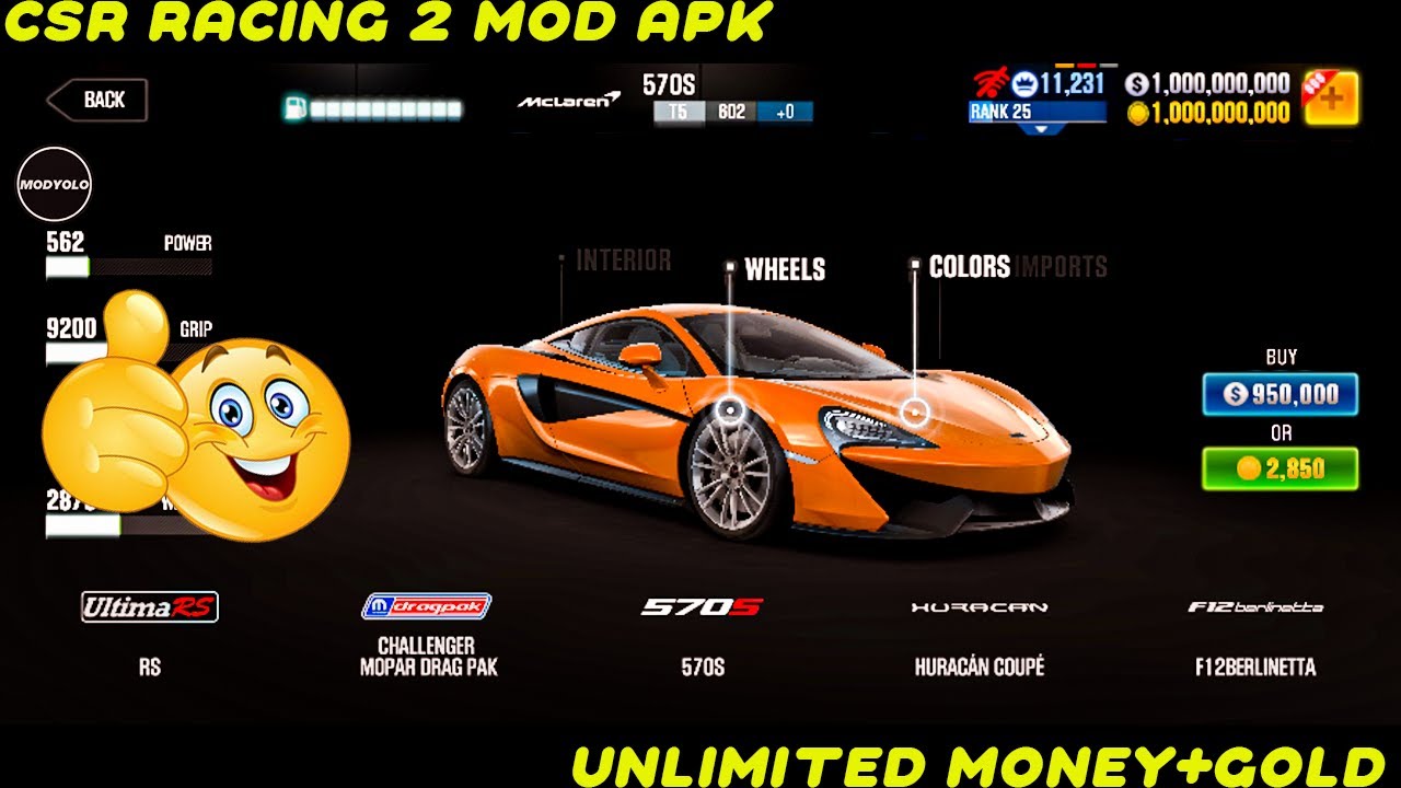 Csr Racing 2 Mod Apk | Mclaren 570S | MOD/MENU APK 4.2.0 2022 |New ...