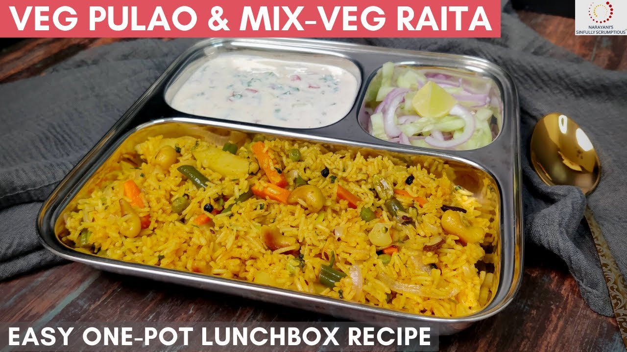 Veg Pulao And Mix Veg Raita | One Pot Veg Pulao | Easy Veg Pulao | Mix ...
