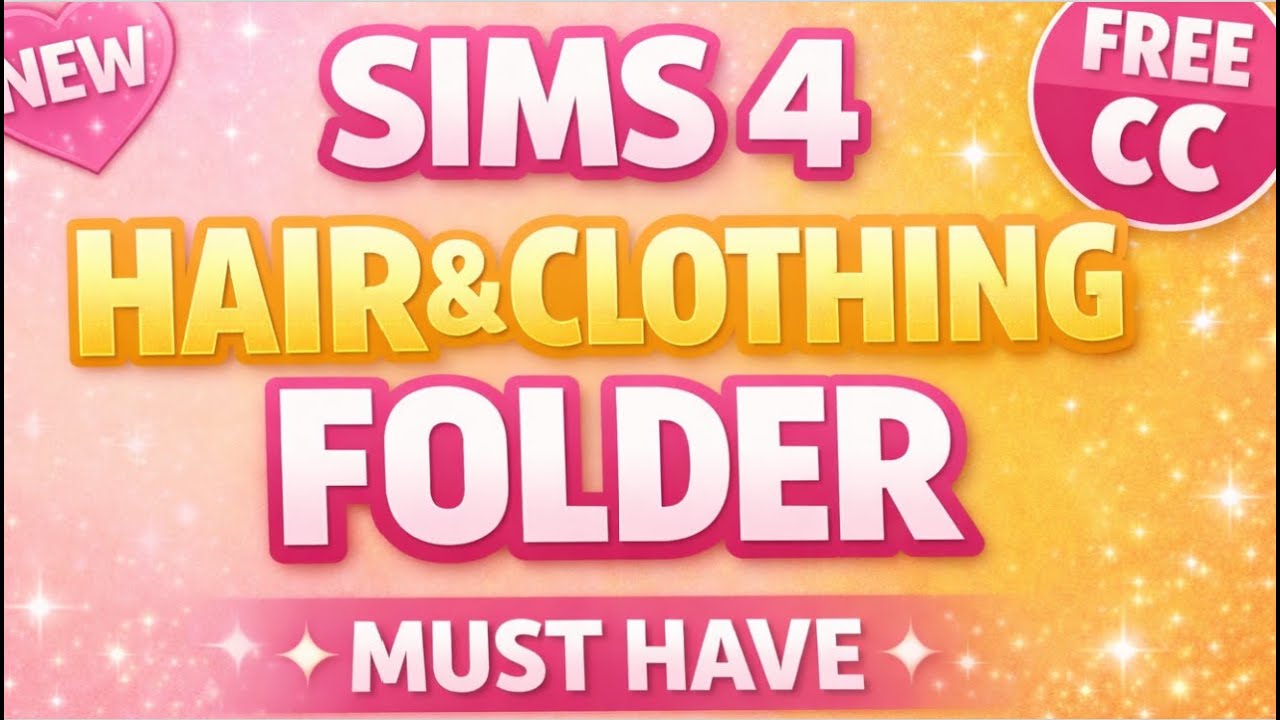 New Sims 4 Hair Folder Must-Have (Updated 2026) - YouTube