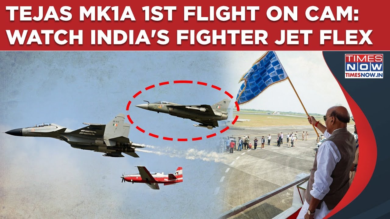 Tejas Mk1A Flies On Cam: Watch Fighter Jet's 'Maiden' Flight | HAL Gets ...