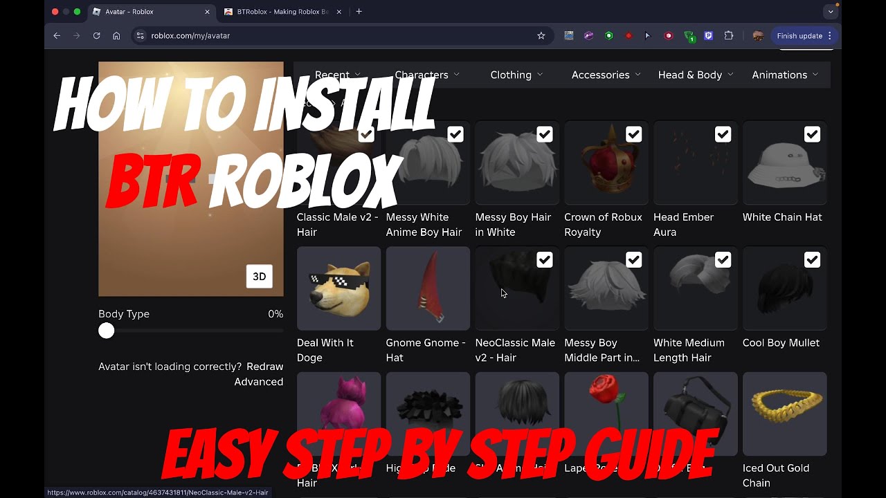 How to Install BTR Roblox Step by step - YouTube