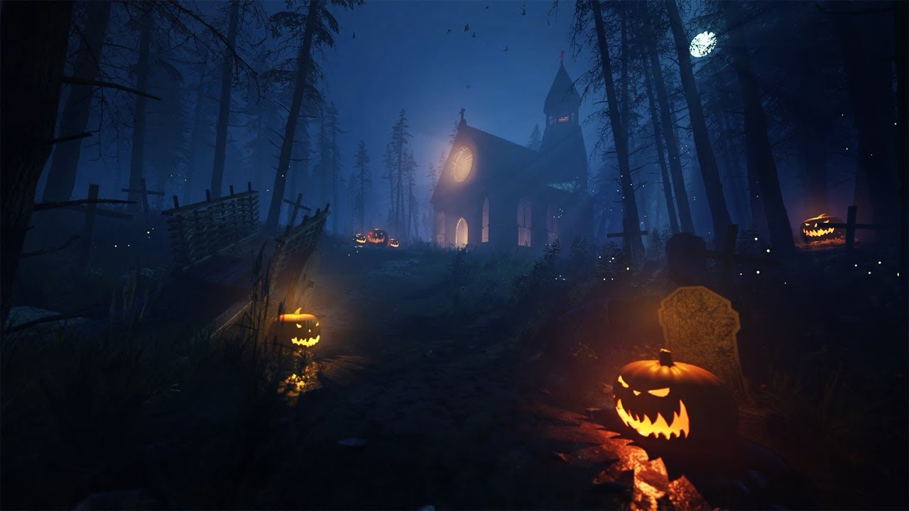 Halloween Ambience 👻 - Party, Haunted House, Spooky Scary Background ...