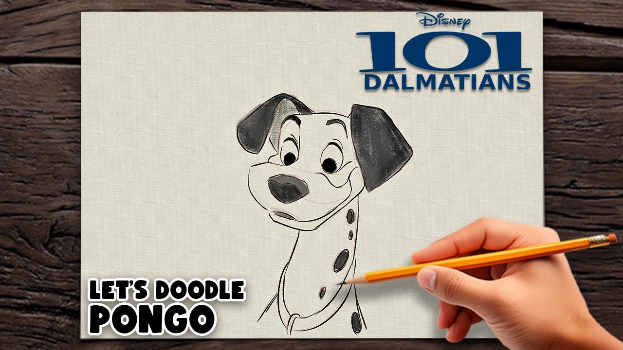LET'S DOODLE - PONGO (DRAW LIKE A DISNEY ANIMATOR, EASY ...