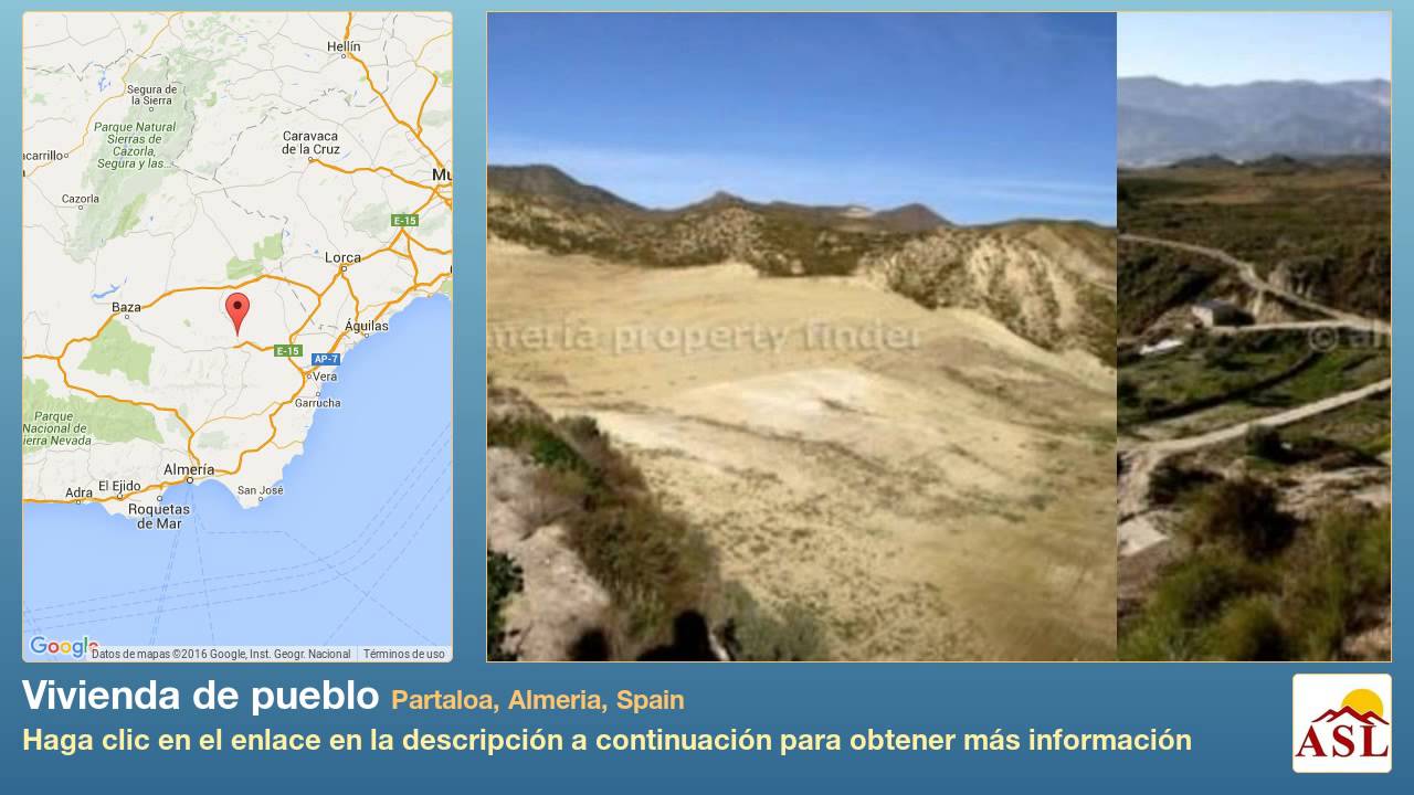 Vivienda de pueblo se Vende en Partaloa, Almeria, Spain - YouTube