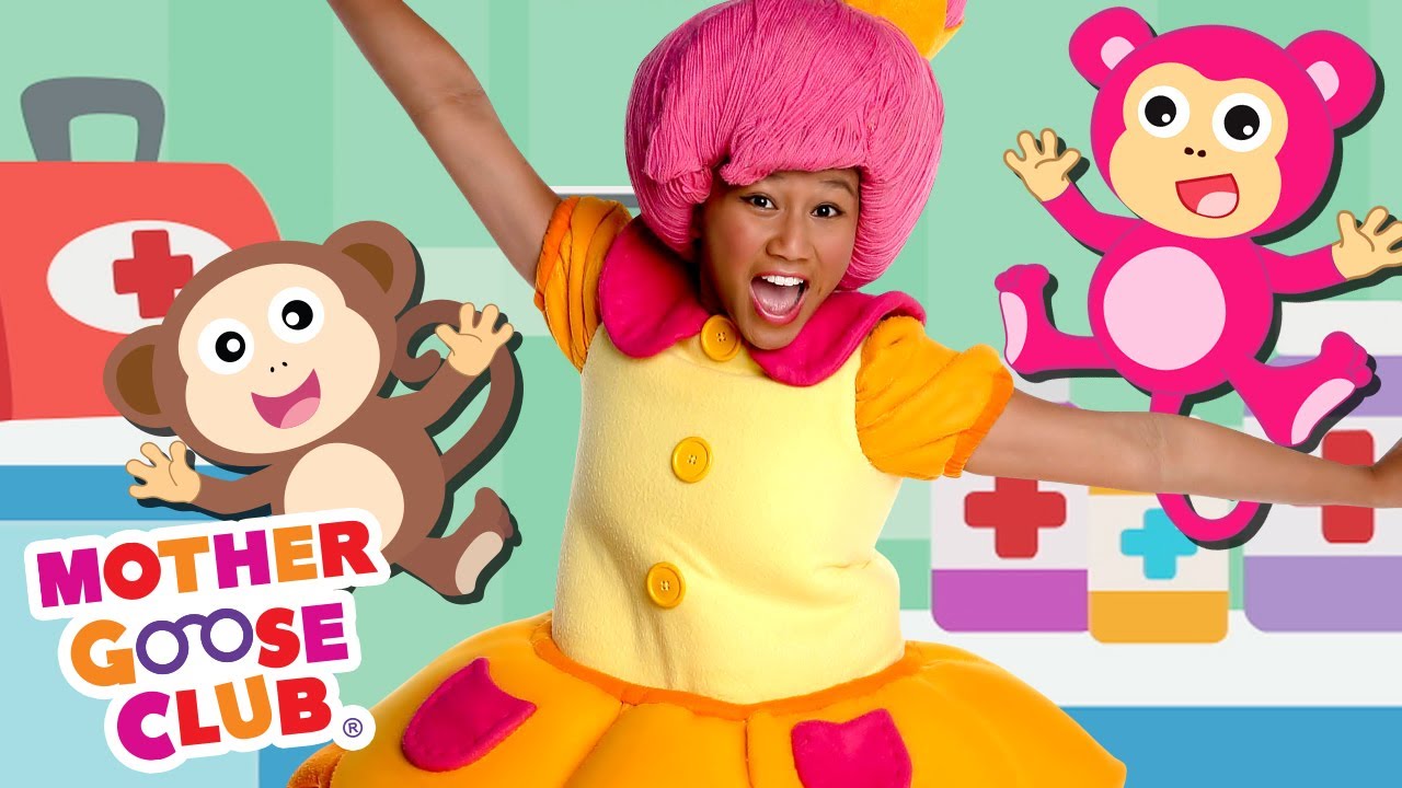 Five Little Monkeys + More | Mother Goose Club Nursery Rhymes - YouTube