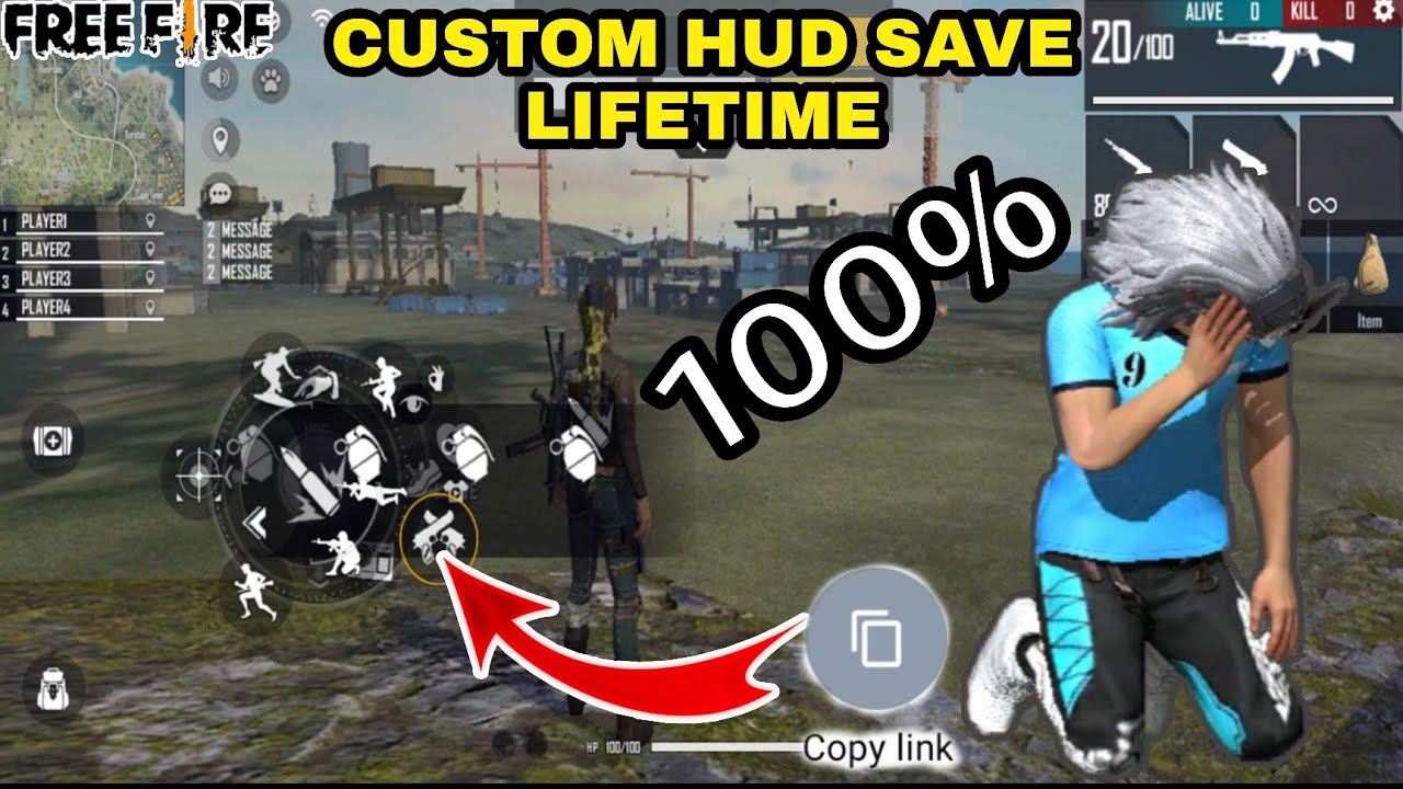CUSTOM HUD SAVE LIFETIME ff | permanent safe CUSTOM HUD in free fire ...