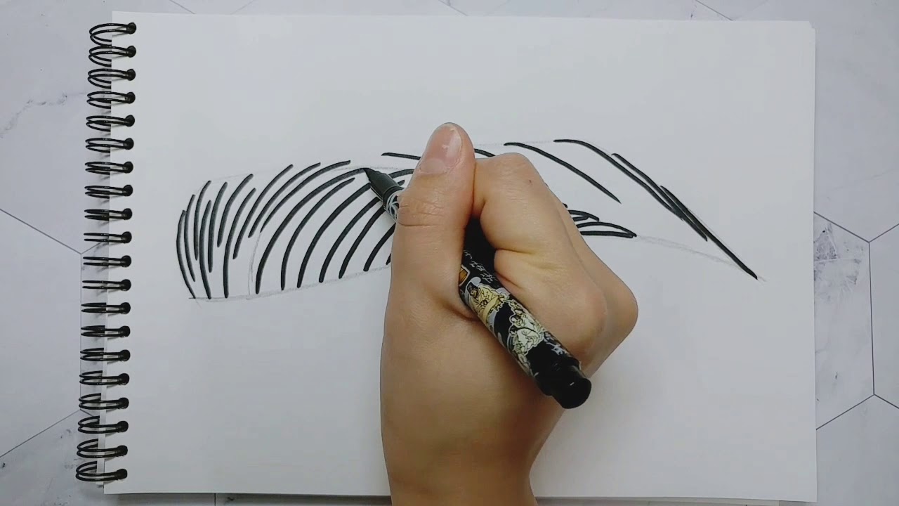 Micro blading step by step 2. eyebrows pattern basic 엠보 기본패턴 익히기 - YouTube