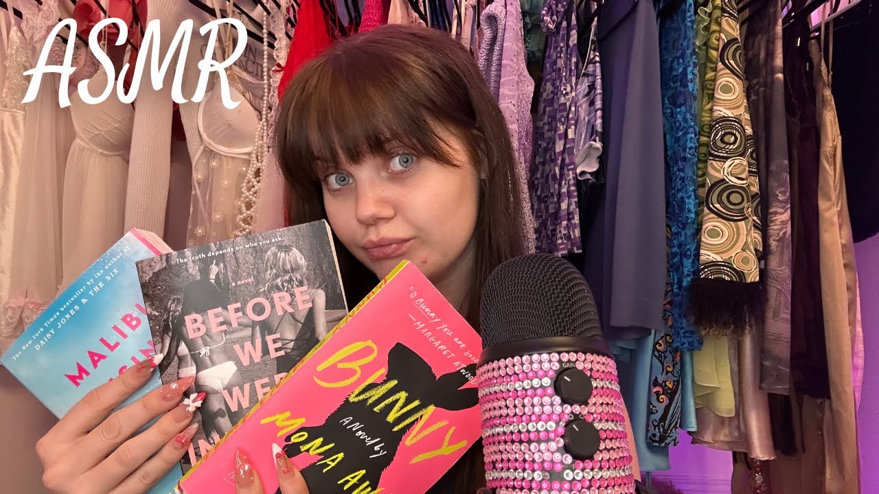ASMR | Book Haul + Tapping and Rambles 📚 💙 - YouTube