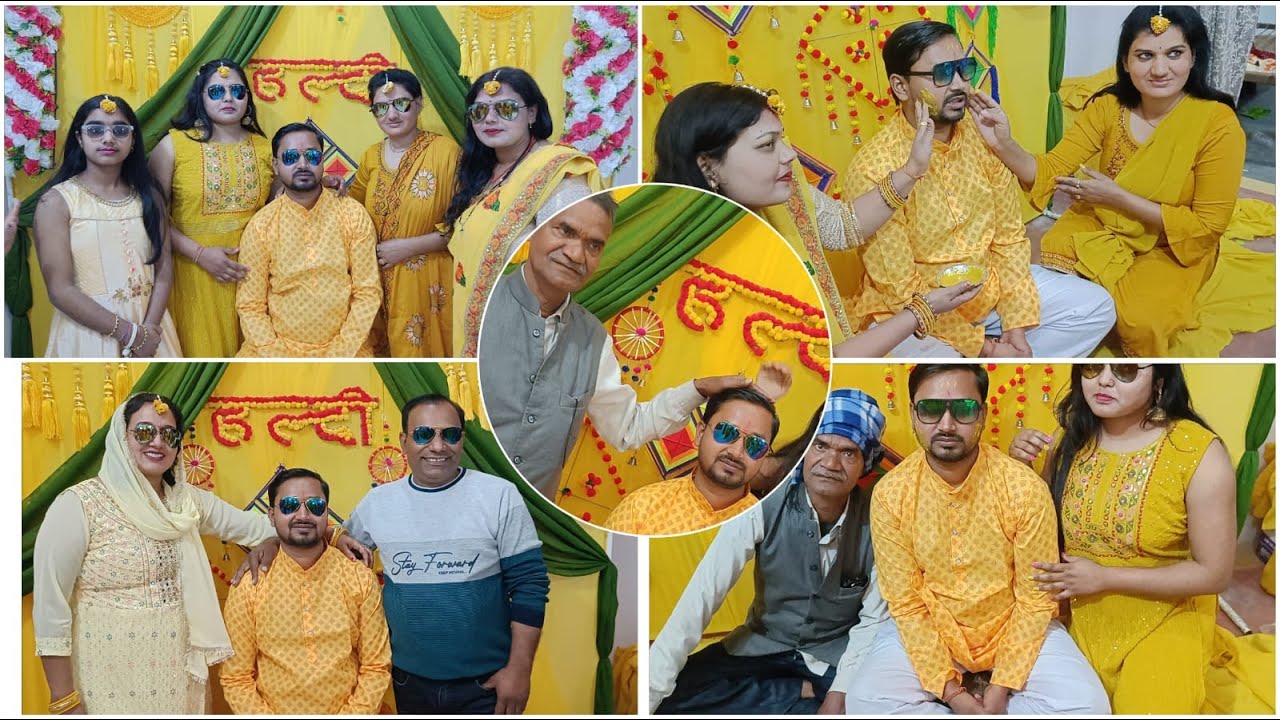 Haldi Rashm Dance Celebration 🎊 Enjoy 🥳 Amit Pal Family 🕺🏻 - YouTube