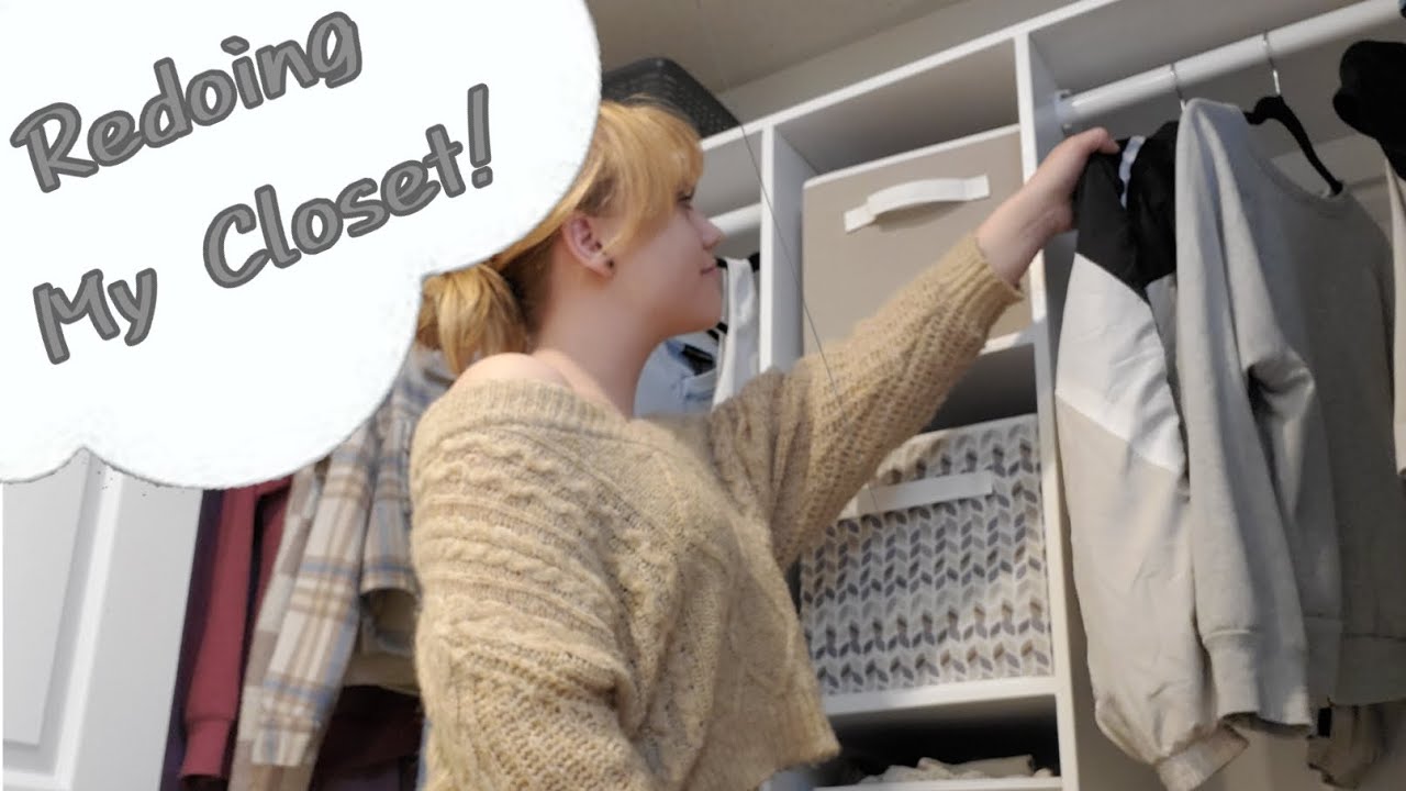 Doing a MUCH needed closet rest | organizing | minimizing | - YouTube