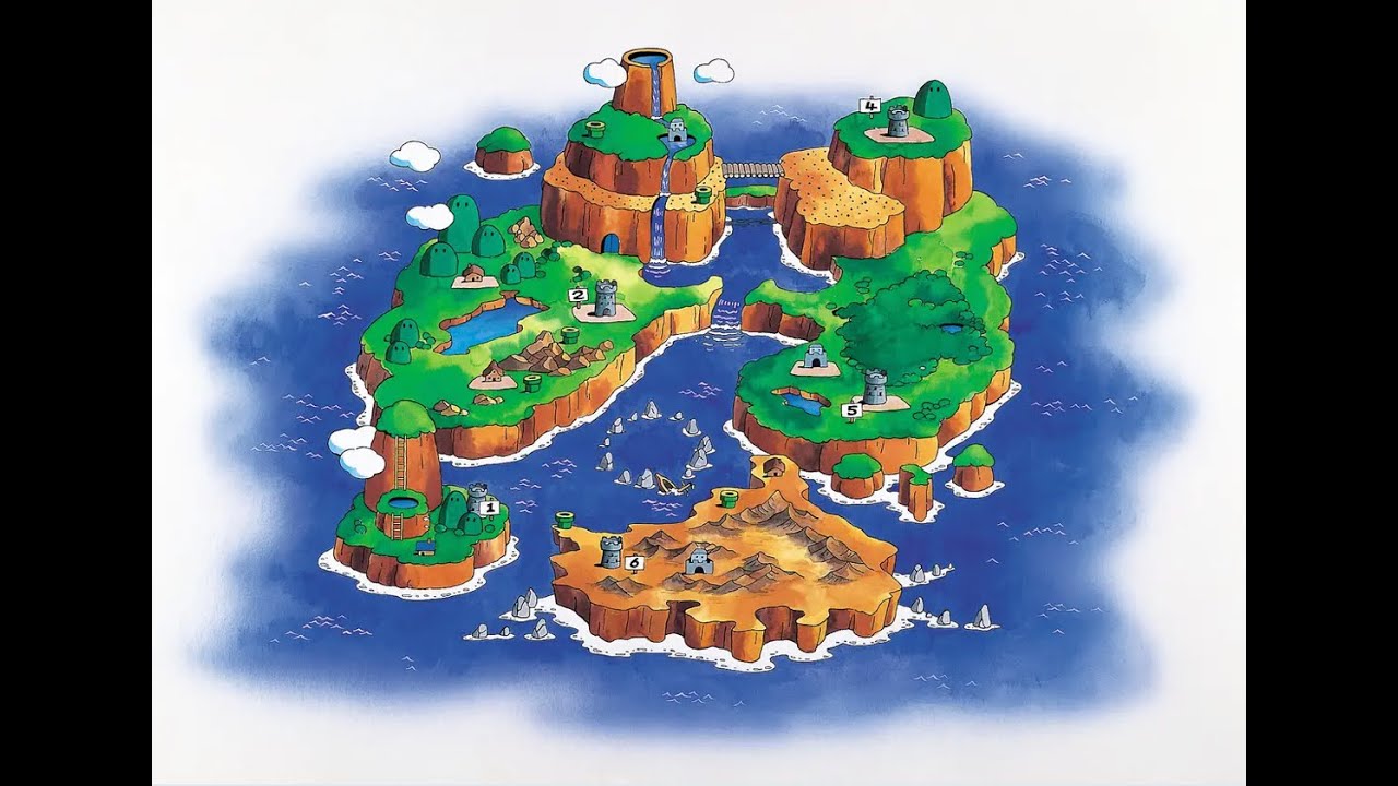 Super Mario World Title Theme Guitar Harmonies - YouTube