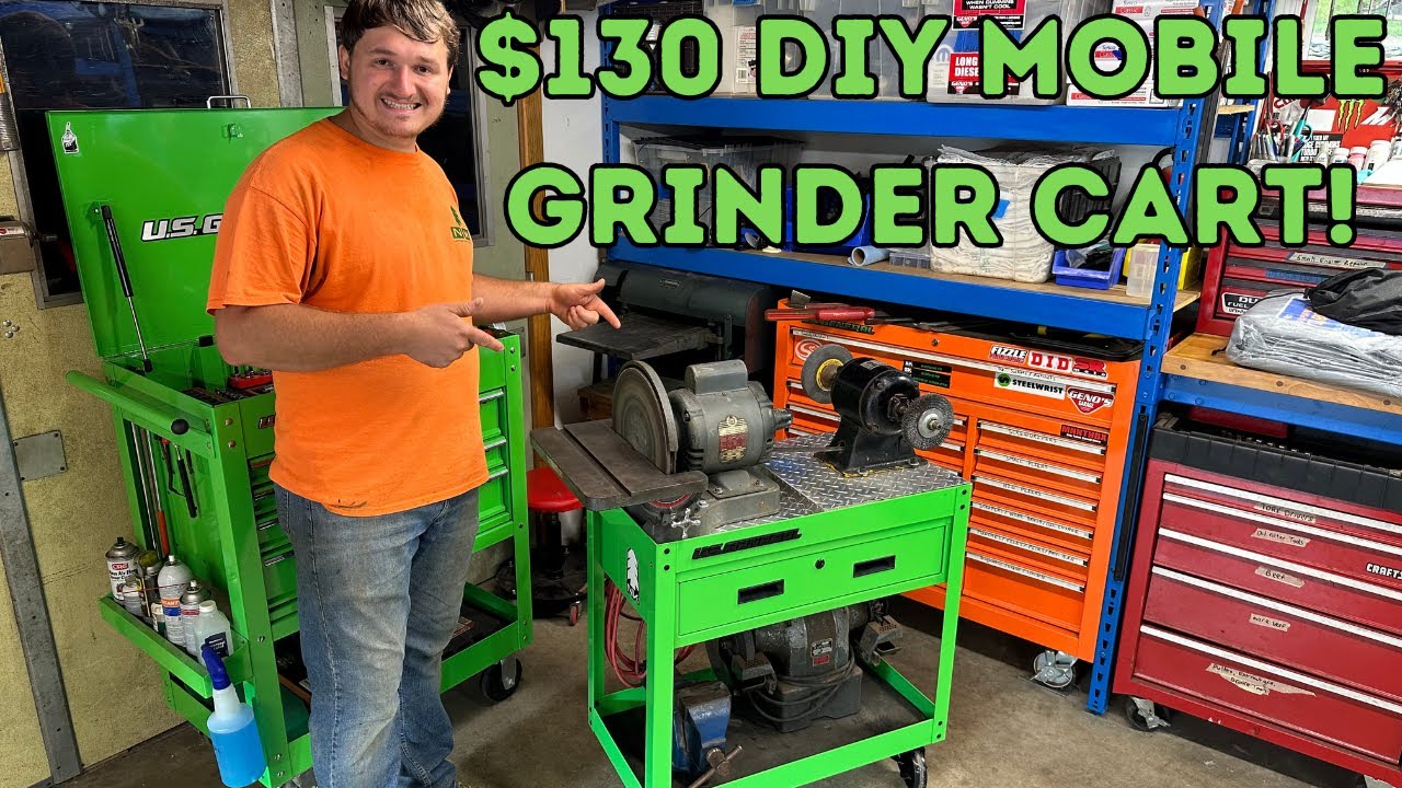 Mobile Grinding Station: Customizing the US General Service Cart! - YouTube