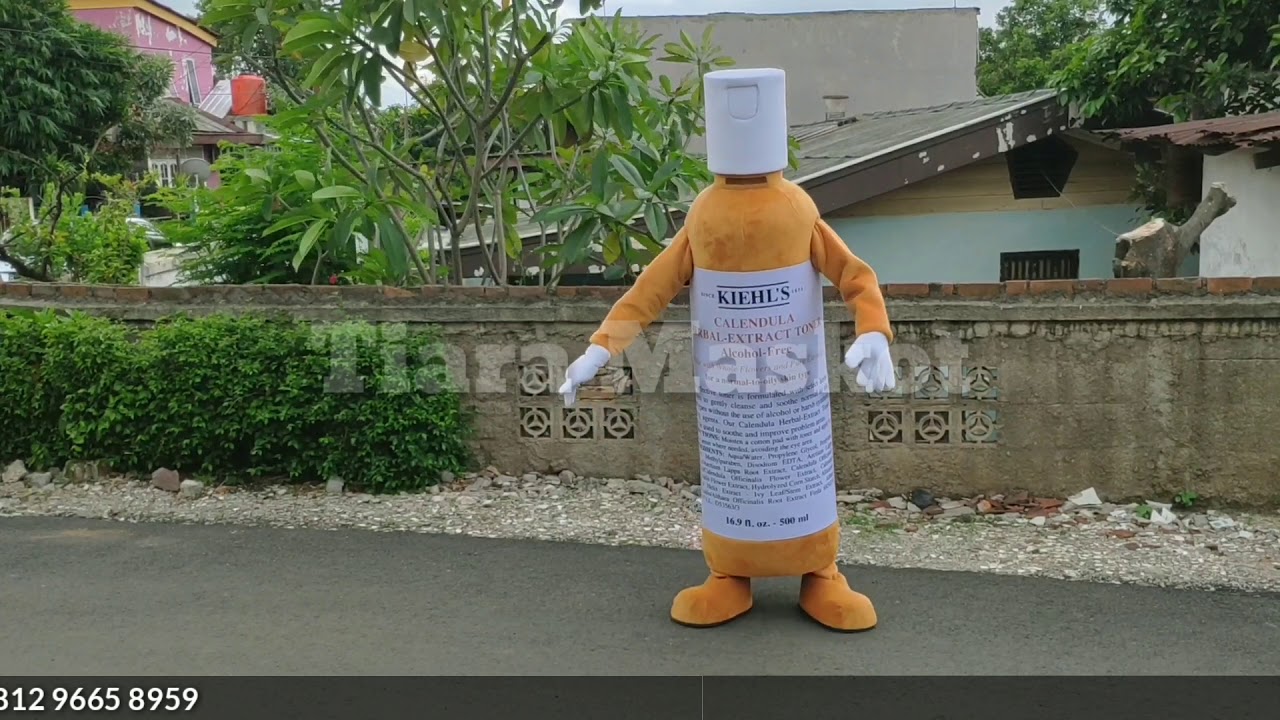 Badut Botol Kostum maskot Pharmacy - YouTube