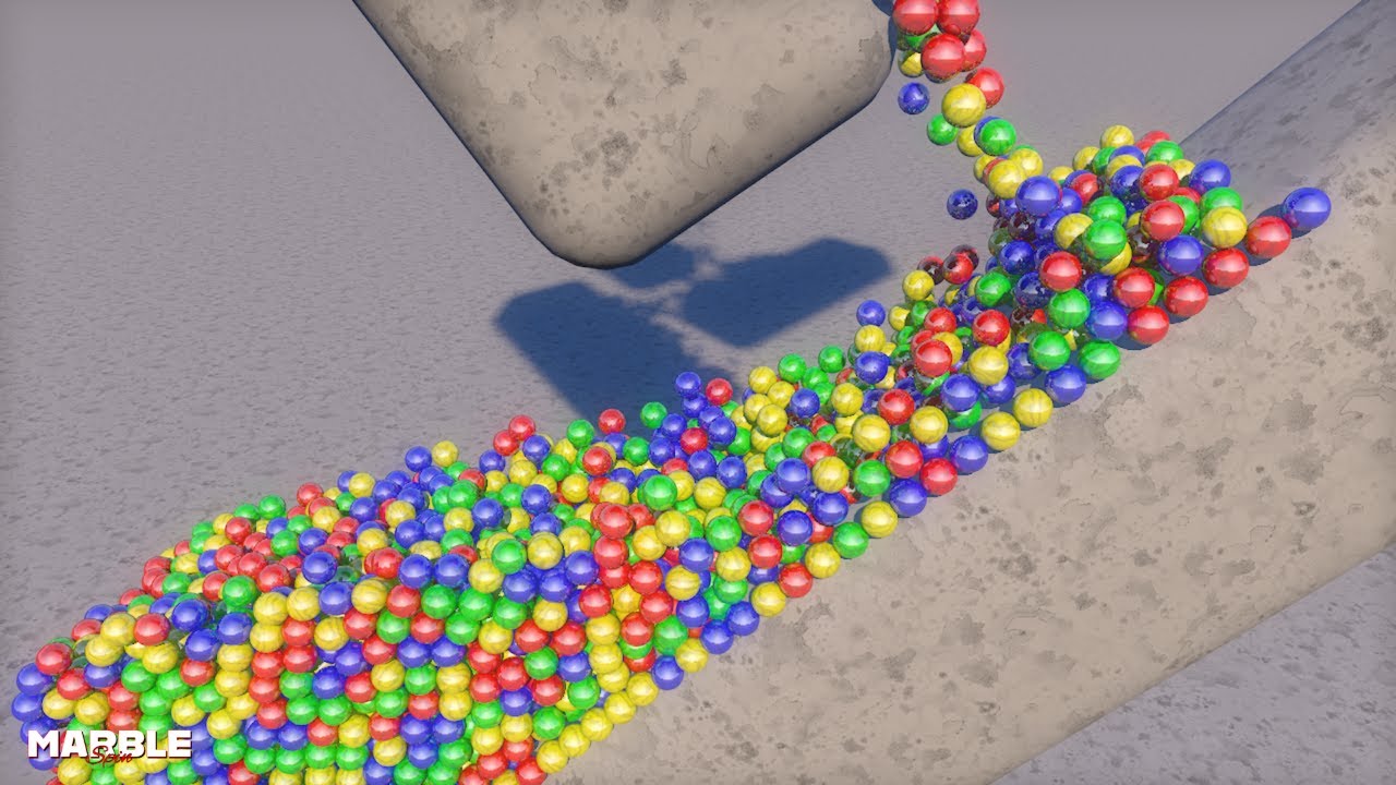 Color Balls Animation - ASMR Marble Balls Animation V61 - Blender Ball ...