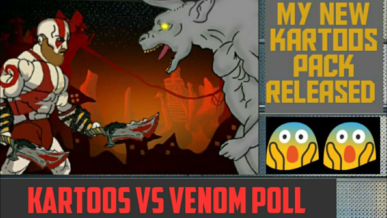 Kartoos VS venom poll my new pack released by draw cartoon 2 - YouTube