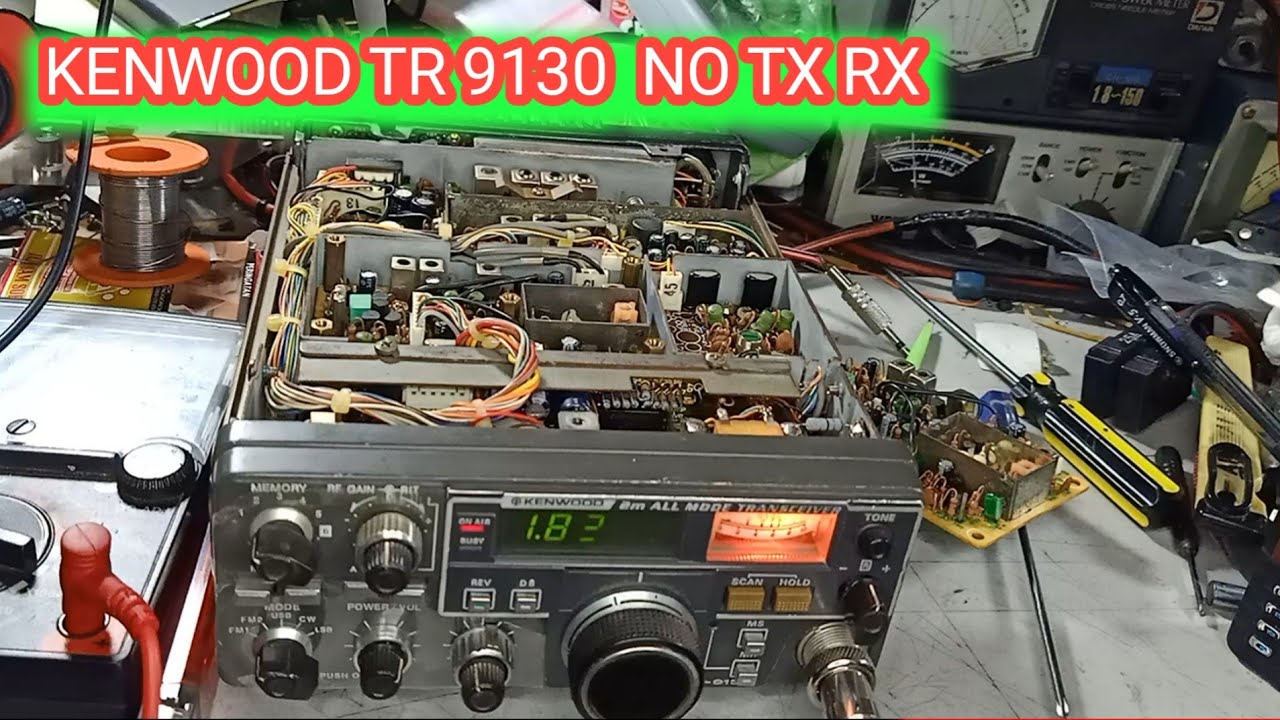 kenwood tr 9130 tidak bisa transmite dan receive - YouTube