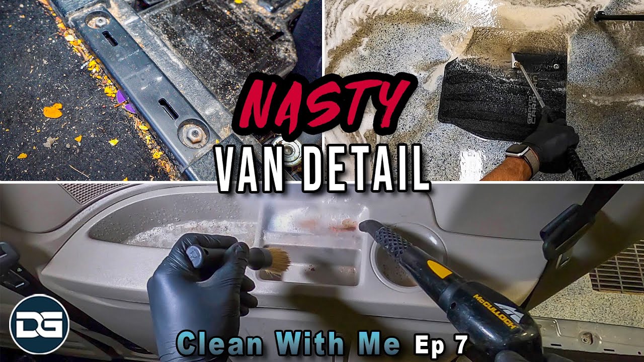 Deep Cleaning a NASTY Minivan | Clean With Me Ep. 7 Satisfying Car ...