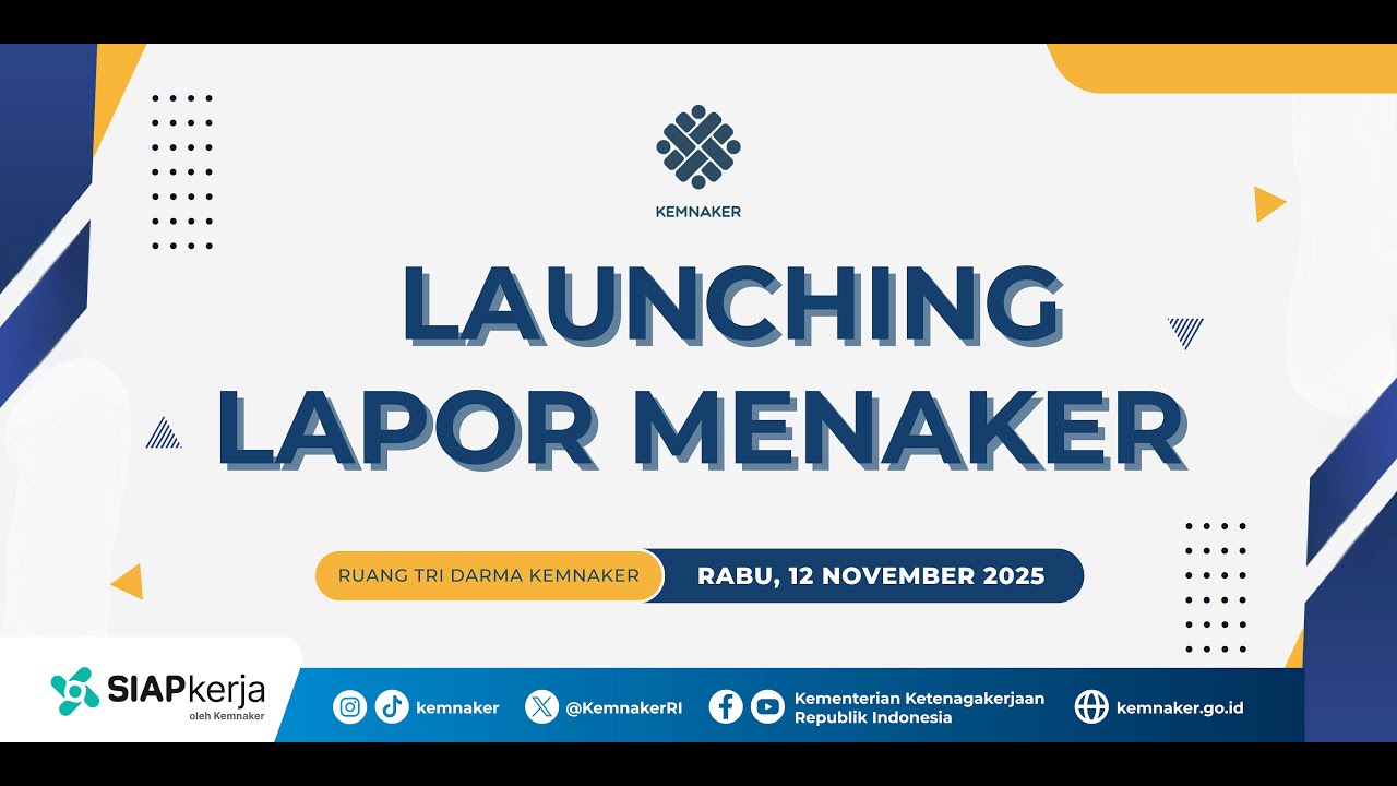 [LIVE] LAUNCHING LAPOR MENAKER - YouTube