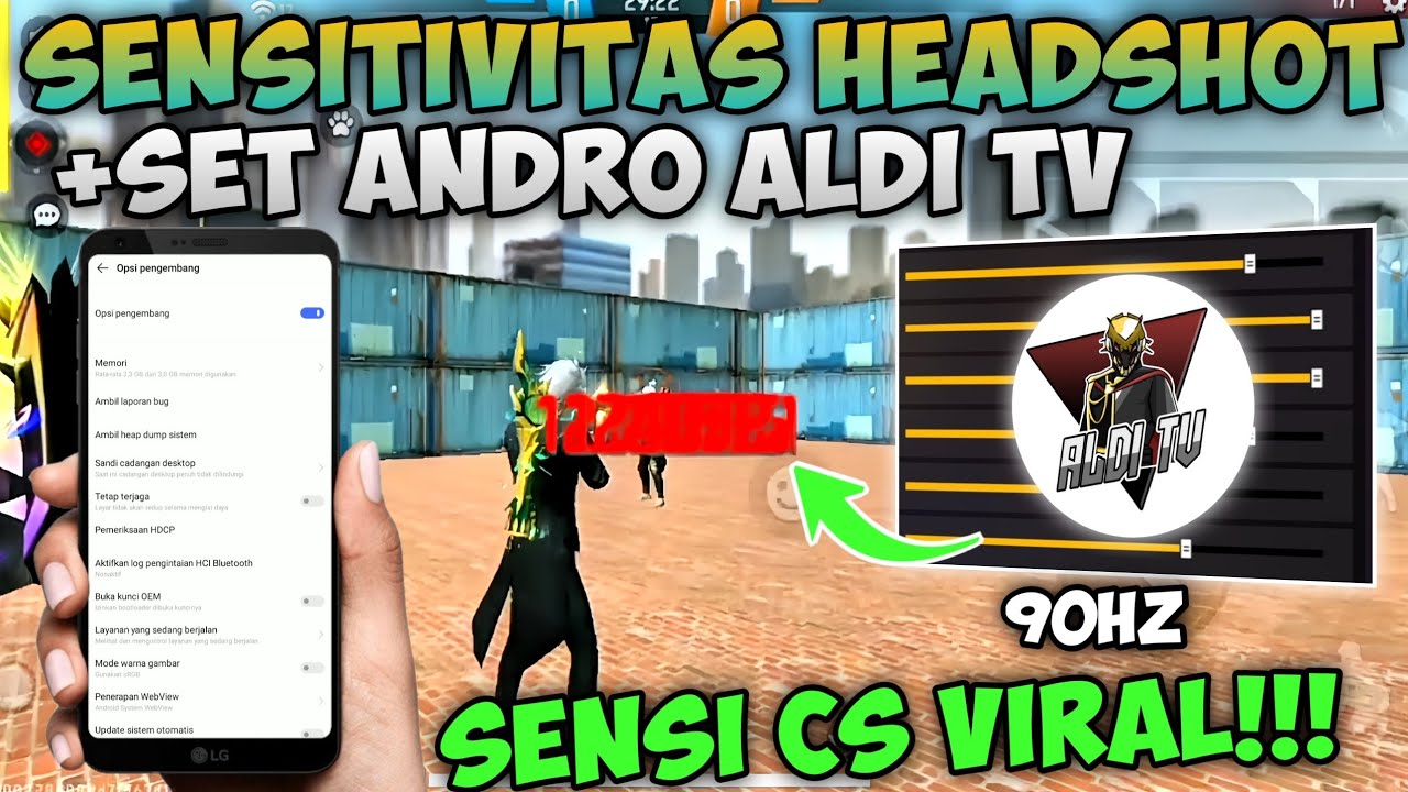 SETTINGS SENSI😱ALDI TV 👽⚡SENSITIVITAS AUTO HEADSHOT 2024+SET ANDRO ...