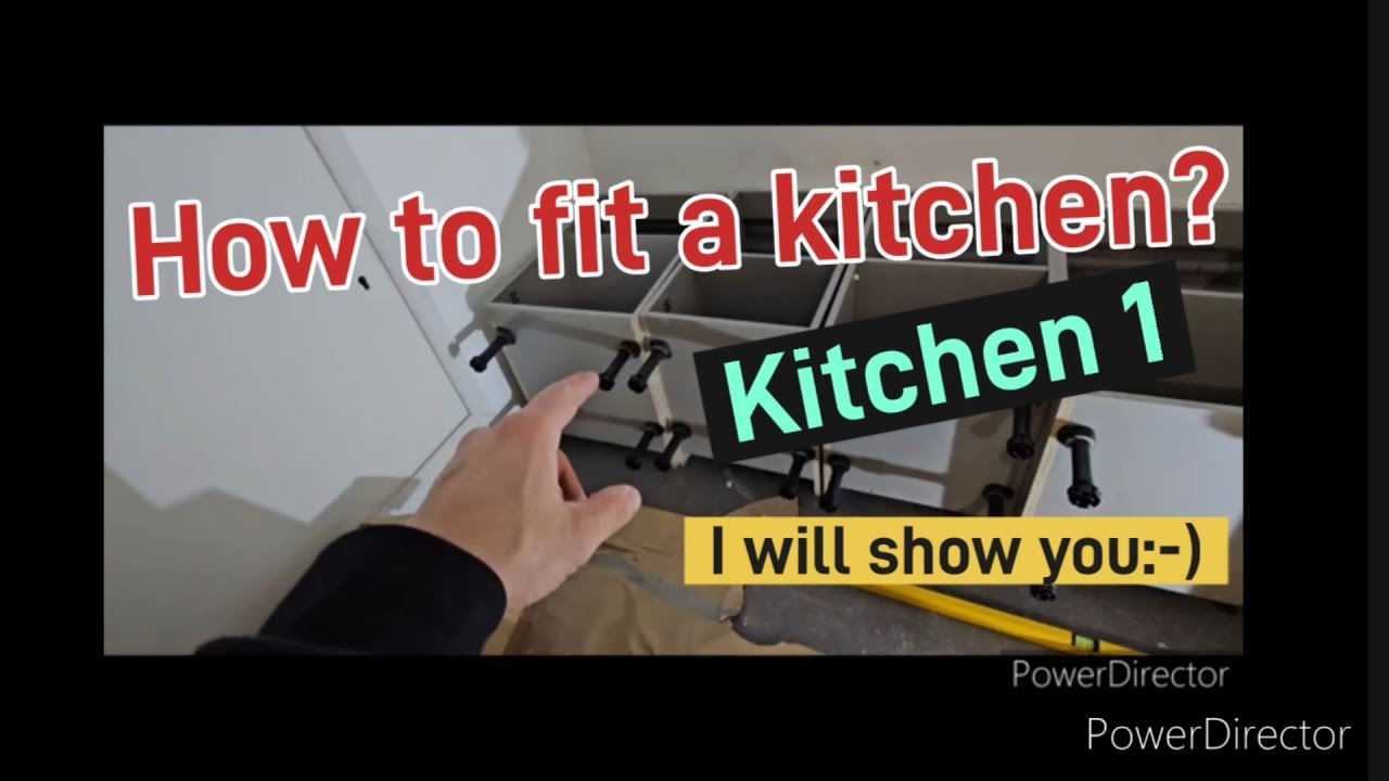 KITCHEN 1:-)How to fit a kitchen? i will teach You:-)You can do it ...