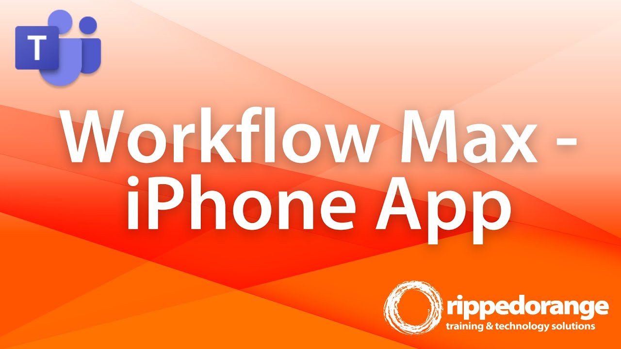 Workflow Max - iPhone App - YouTube