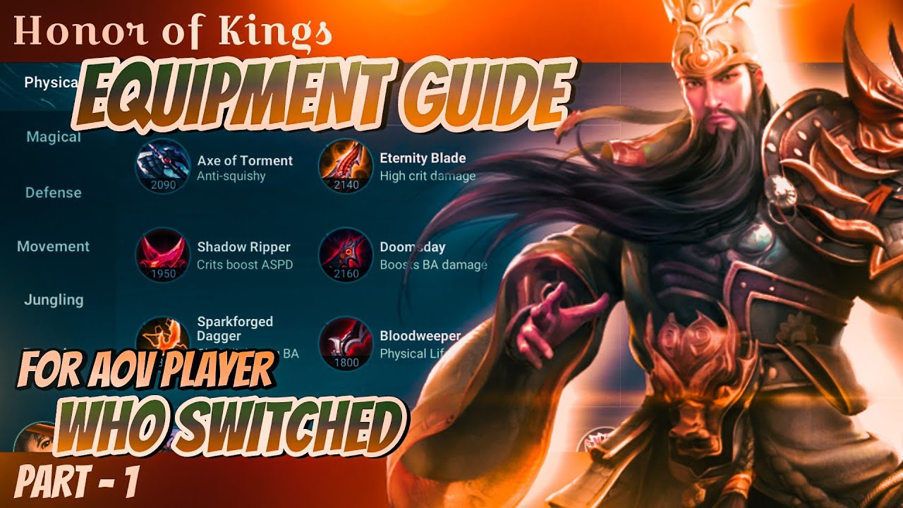 Honor of Kings Equipment Guide | Physical Items | Part - 1 | Honor of ...