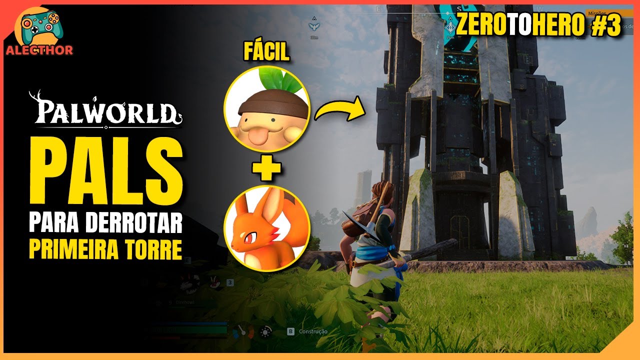 ZERO TO HERO PALWORLD #3 Melhores Pals para Enfrentar PRIMEIRA TORRE ...