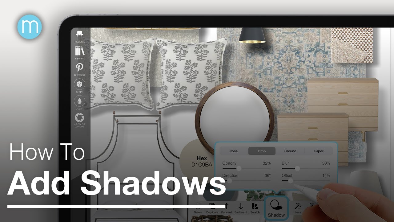 How to Add Shadows to Your Design Boards in Morpholio Board: Interior ...