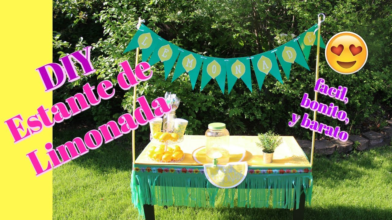 DIY LEMONADE STAND | VIDEO COLABORATIVO | ESTANTE DE LIMONADA - YouTube
