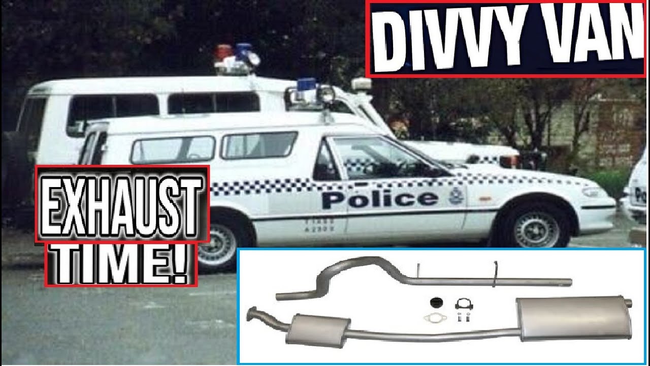 VICTORIA POLICE XG FORD DIVVY VAN, TOWED AWAY FOR HER NEW EXHAUST ...