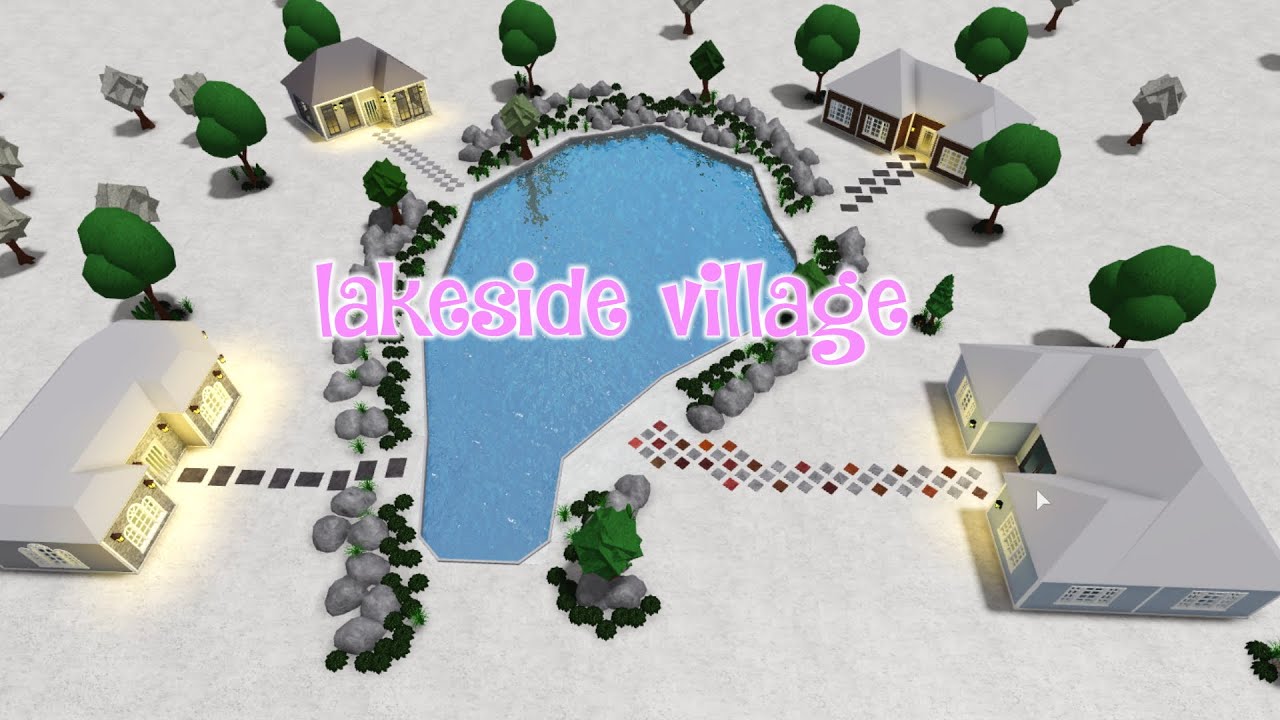 I built tiny houses around my lake | ROBLOX Bloxburg - YouTube