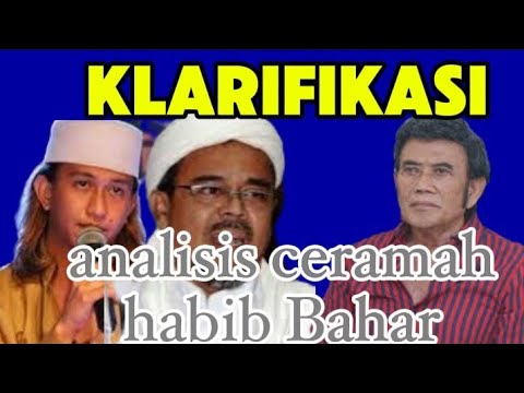 analisis ceramah habib Bahar kritik haji Rhoma irama - YouTube