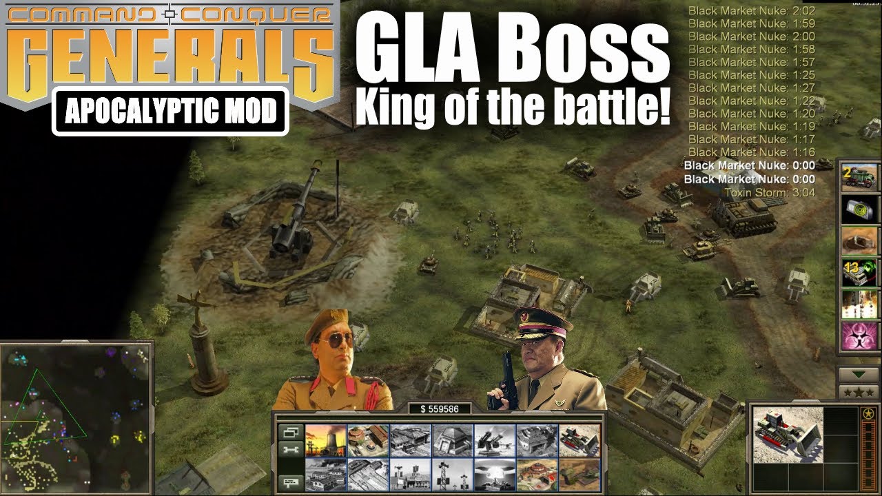 GLA BEST ARMY - C&C Generals Zero Hour Apocalyptic mod - YouTube