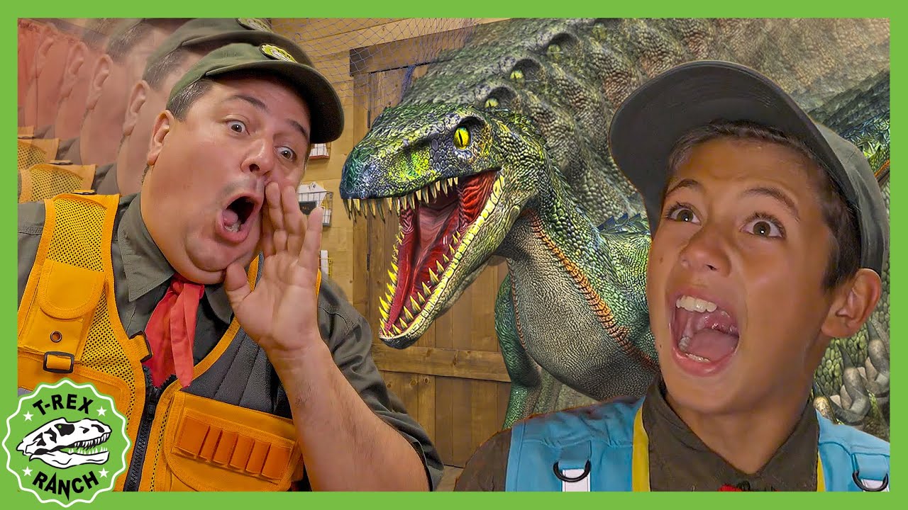 Raptor Breaks Into HQ! 2 HOURS | T-Rex Ranch Dinosaur Videos for Kids ...