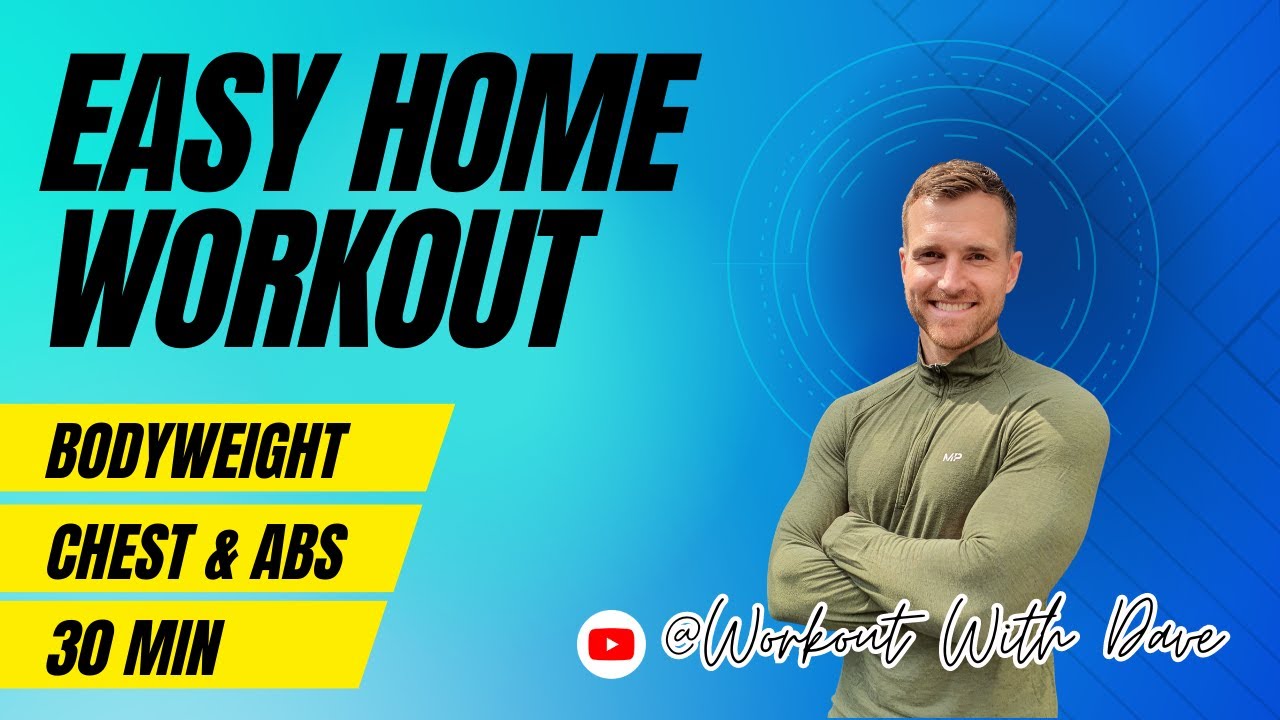 30 Minute CHEST & ABS WORKOUT | At Home | No Equipment - YouTube