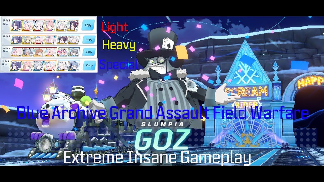 Blue Archive Grand Assault Goz Extreme Insane Gameplay - YouTube