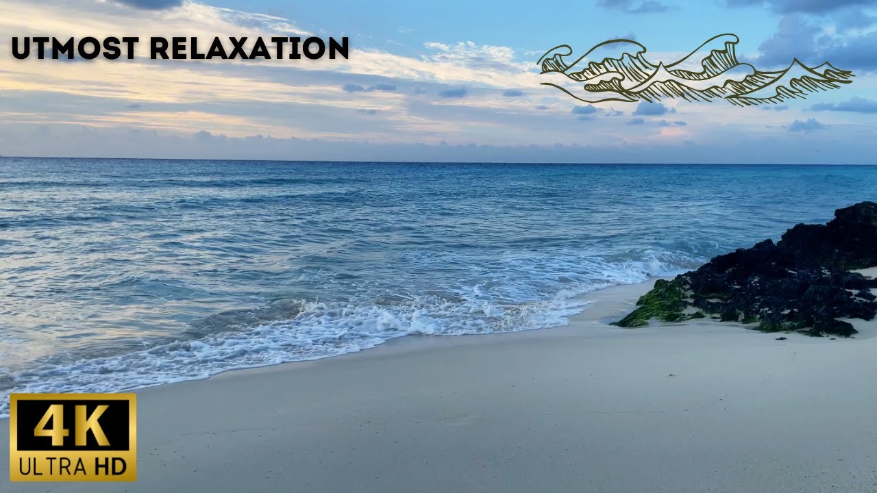 Relax and FOCUS with Perfect Beach Waves in 4K! - YouTube