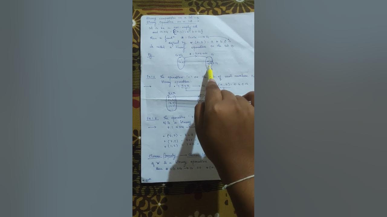 Binary operation and Algebraic structure - YouTube