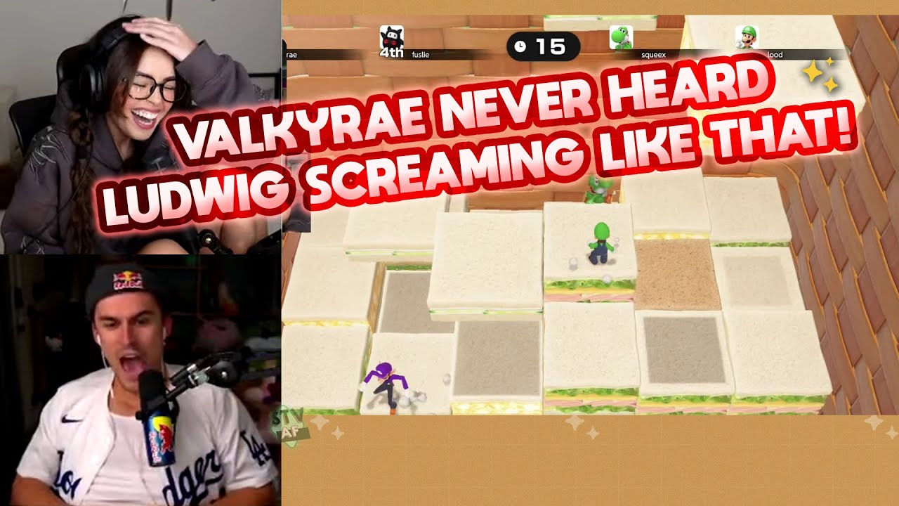 REAL HORROR SCREAM! Valkyrae NEVER HEARD Ludwig SCREAMING LIKE THAT ...