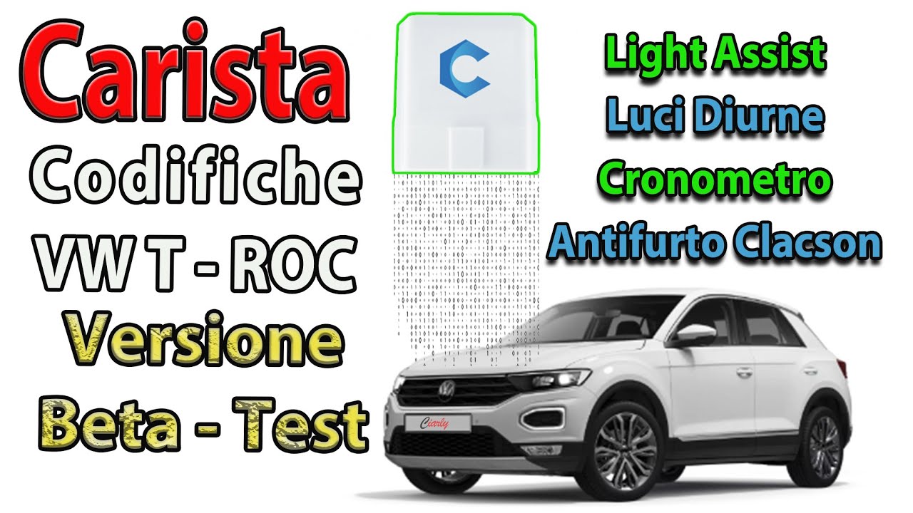 Carista Codifiche VW T-ROC - YouTube