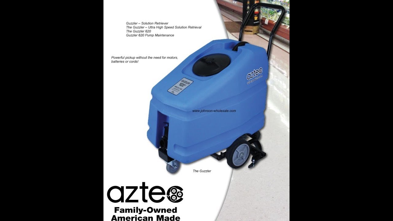 Aztec Guzzler 620 Vacuum Solution without power 015-62 - YouTube
