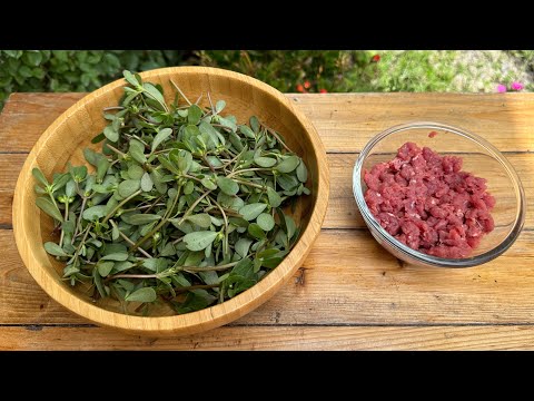 İncredibly Delicious Dish From Purslane! Purslane recipe