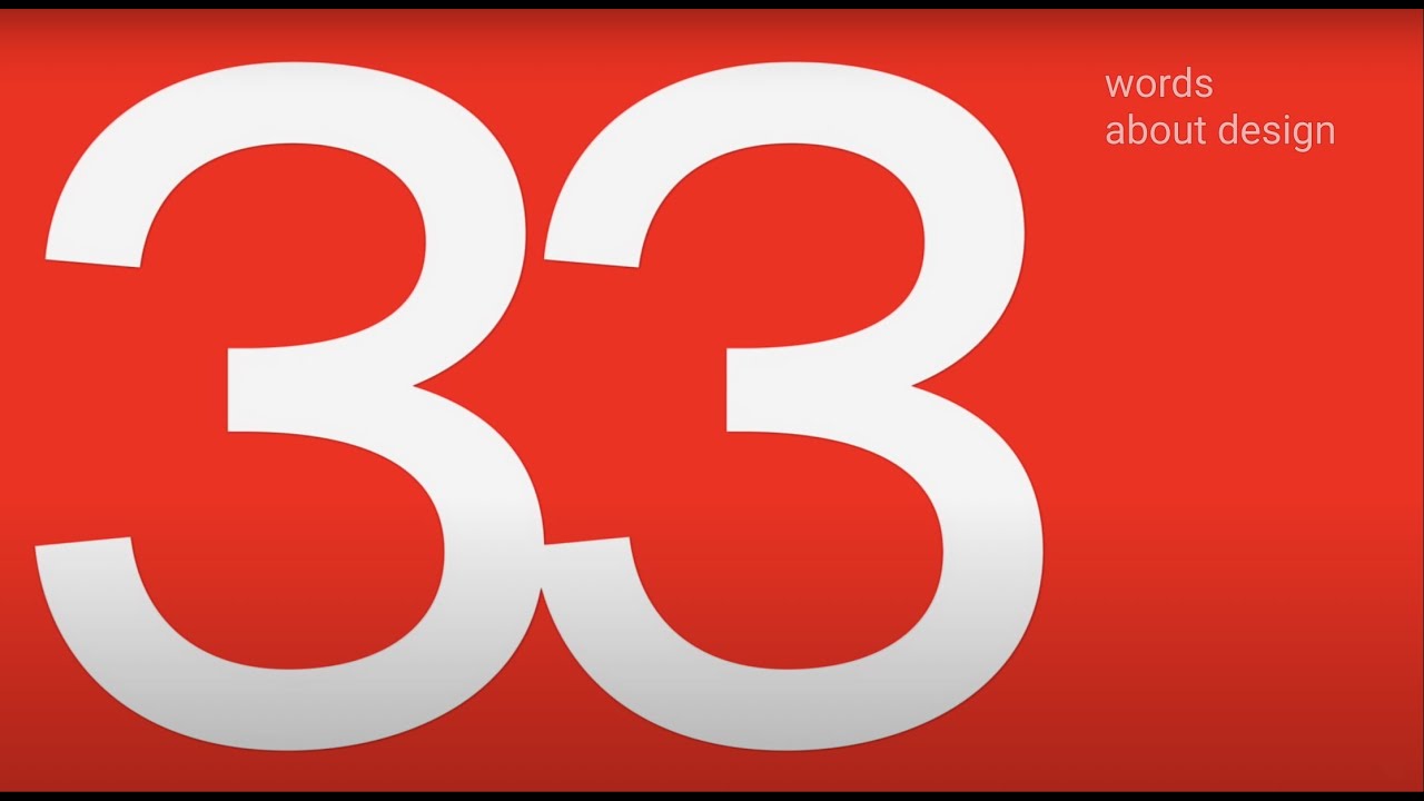 33 Words about Design - YouTube