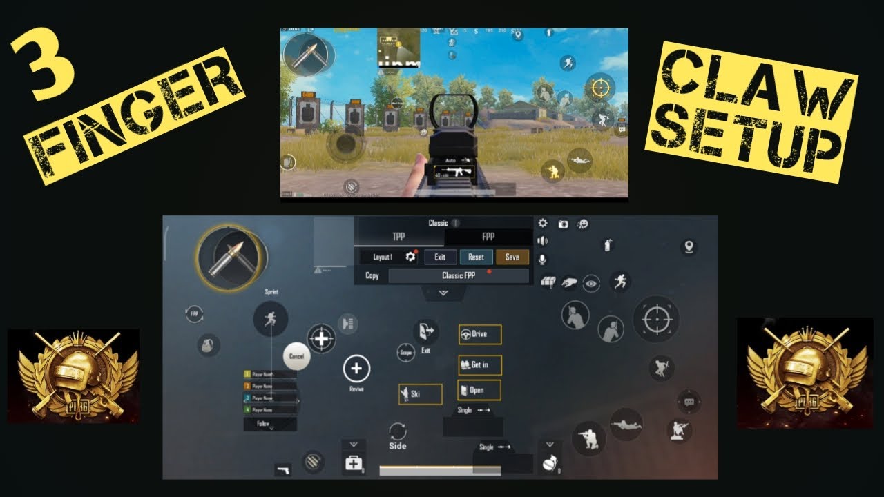 BEST 3 finger claw PUBG mobile. Pro setup. Training and basic setting ...