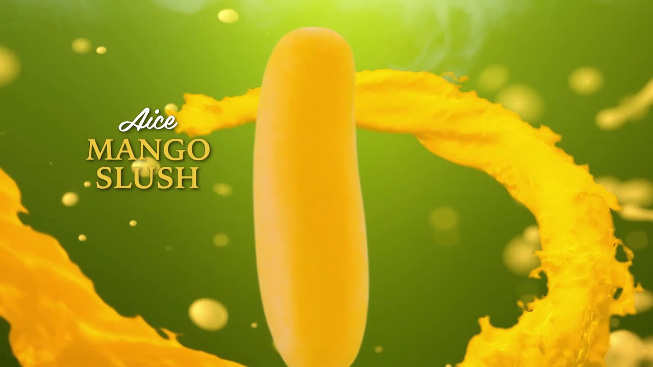 Aice Mango Slush Ice Cream - YouTube