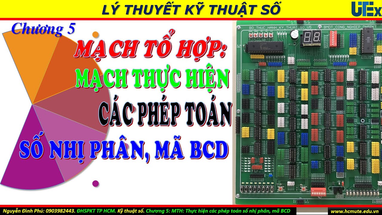 Kỹ thuật số. Chương 5. Trừ số nhị phân phần 4, 5, 6: Mạch trừ toàn phần ...